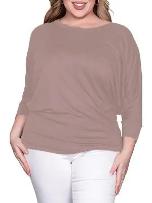 STANDARDS & PRACTICES Dolman Sleeve Stretch Modal Top - Natural