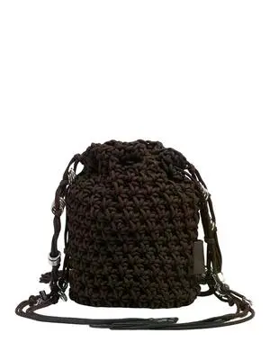 Bimba Y Lola Rope Bucket Bag - Brown