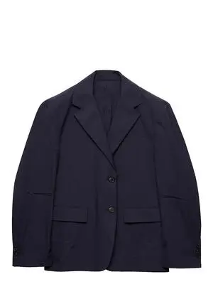Prada Tailored Poplin Jacket - Bleu