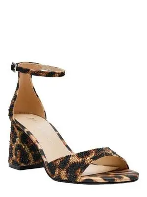 Betsey Johnson Kami Block Heel Sandal Leopard