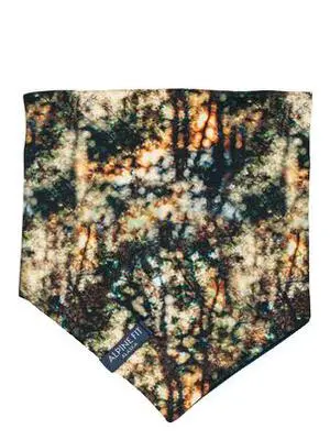 ALPINE FIT Mountain V Merino Wool Neck Warmer Tree Light