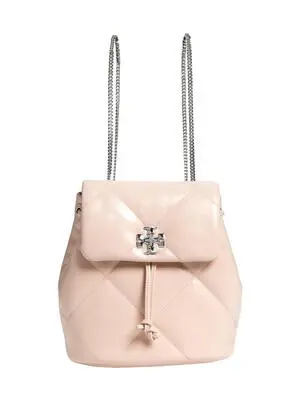 Tory Burch Small Kira Diamond Quilted Leather Backpack - Soft Pink