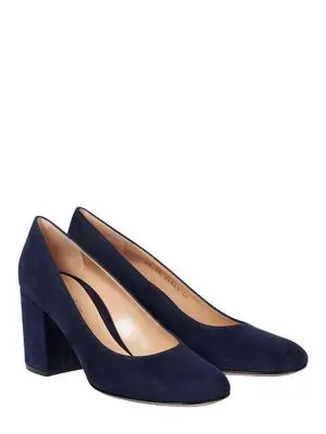 GIANVITO ROSSI Joelle Suede Pumps - Blue
