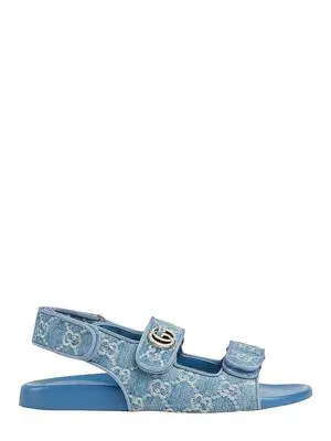 Gucci Gg Denim Sandals - Blue