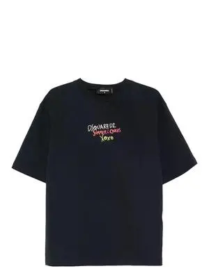 DSQUARED2 Logo-embroidered T-shirt