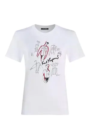 KARL LAGERFELD Graphic Print T-Shirt