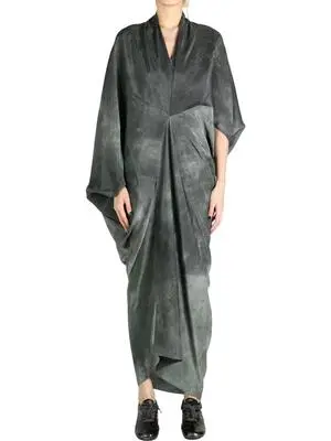 CORTANA Knot-Detailing Midi Dress Grey