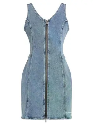 Karl Lagerfeld Cotton Mini Dress - Blue