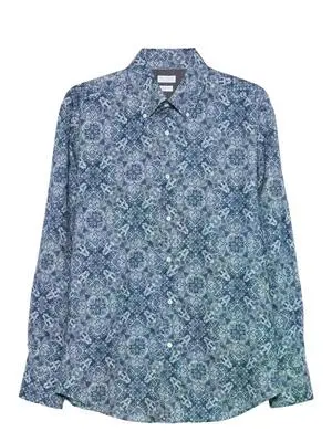 Brunello Cucinelli Paisley-print Shirt - Blue