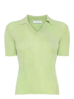 MANUEL RITZ Ribbed T-Shirt Green