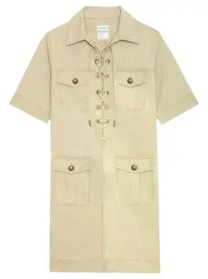 Zadig&Voltaire Record Shirt Dress Neutrals