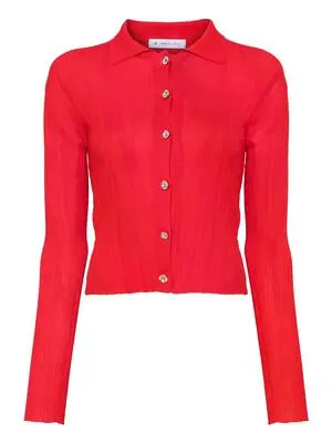 MANUEL RITZ Ribbed Top - Red