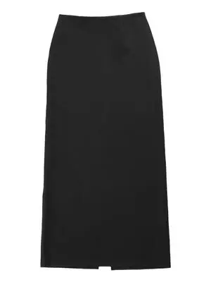 AURALEE High-Waisted Midi Skirt