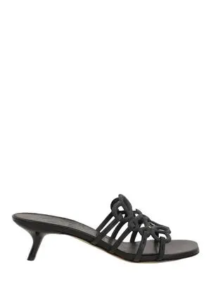 Loewe Anagram Petal Sandals - Black