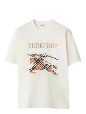 Burberry Cross-stitch Ekd​ T-shirt - Neutrals