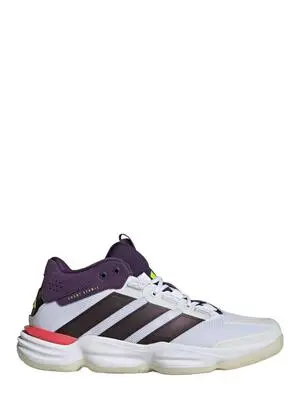 Adidas Court Stabil Indoor Shoes - Cloud White / Aurora Met. / Aurora Plum