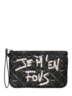 Zadig&Voltaire Monogram Clutch Black