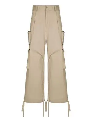 Dolce & Gabbana Cotton Gabardine Cargo Pant - Beige