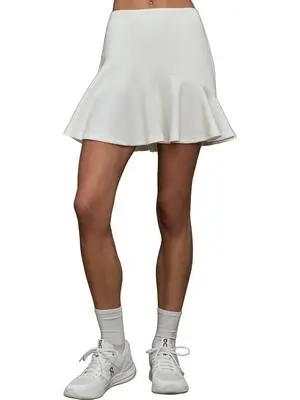 Carbon38 Asymmetrical Flounce Tennis Skirt - White