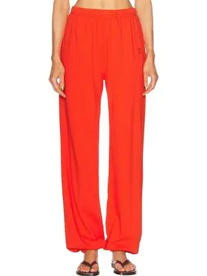 Eterne Boyfriend Lightweight French Terry Pocket Sweatpant - Poppy