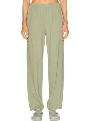 Eterne Boyfriend Lightweight French Terry Pocket Sweatpant - Sage