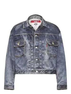 Junya Watanabe X Levi's Inkjet Print Berberjin Jacket - Indigo