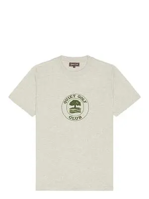 QUIET GOLF Quiet Oak Tee In Light Grey - Ash