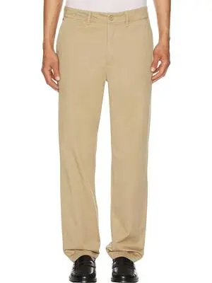 QUIET GOLF Monogram Chino Pant In Beige - Tan