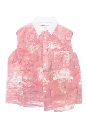 Comme Des Garçons Mesh Shirt - White
