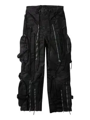 WHO DECIDES WAR BY EV BRAVADO String Theory Cargo Pants - Black