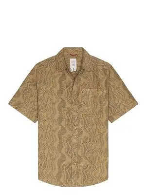 TOPO DESIGNS Dirt Desert Shirt In Brown - Elmwood River Bed