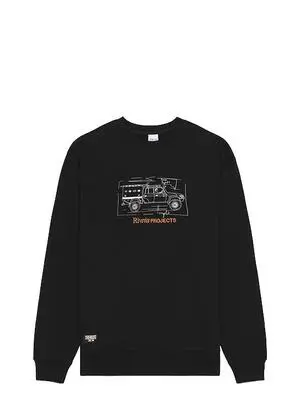 RIVVIA PROJECTS Off Road Crew Sweatshirt - Black
