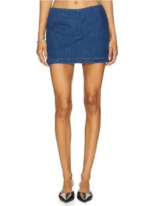 Amanda Uprichard Jace Denim Skort - True Blue