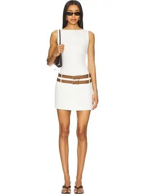 Lioness Ethereal Buckle Mini Dress - Porcelain