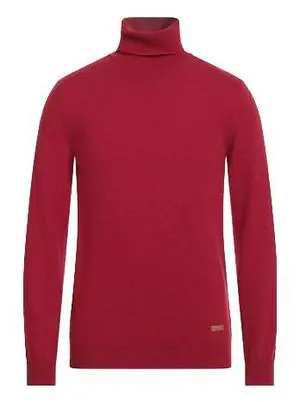 LIU •JO MAN Turtleneck Wool Knit Red