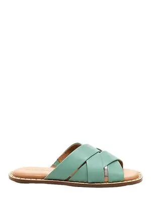KELSI DAGGER BROOKLYN Bravo Slide Sandals - Light Green