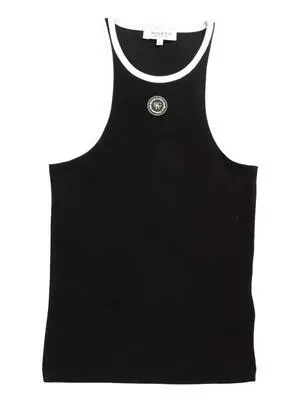 SPORTY & RICH Ribbed Tank Top - Black