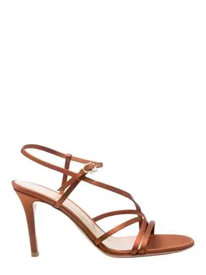 GIANVITO ROSSI 90mm Satin Sandals - Brown