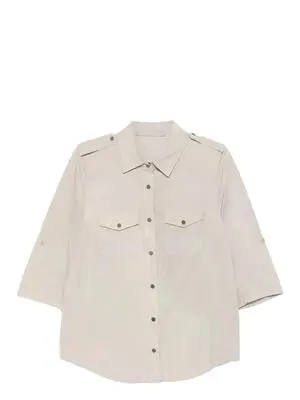 SALVATORE SANTORO Suede Shirt - Grey