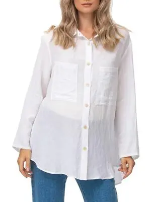 PIETRO BRUNELLI Button-down Maternity Shirt - White