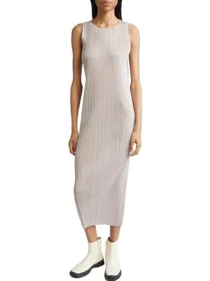 ISSEY MIYAKE Pleated Sleeveless Dress