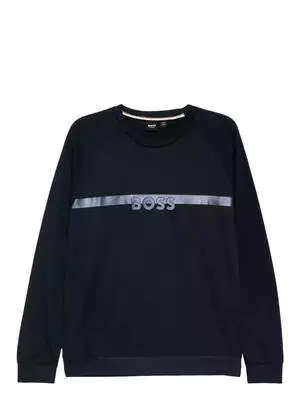 BOSS Logo-printed Jumper - Blue