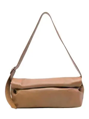 JIL SANDER Medium Rollup Shoulder Bag - Brown