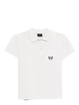 Balenciaga Logo-embroidered Polo Shirt - Grey