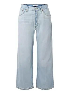 RE/DONE RE/DONE Loose Crop Low-Rise Straight-Leg Jeans
