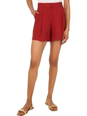 Vince Camuto Pleated Shorts Chili