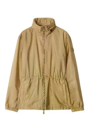 Burberry Logo-Patch Parka Neutrals