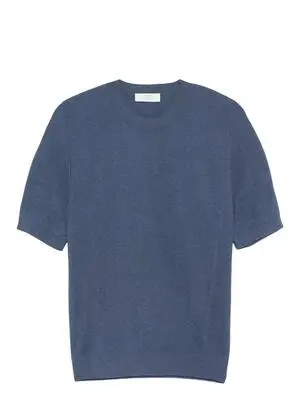 MAURO OTTAVIANI Ribbed-knit T-shirt - Blue