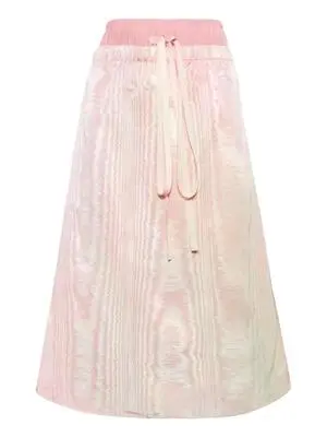 WIEDERHOEFT Moire-effect A-line Skirt - Pink