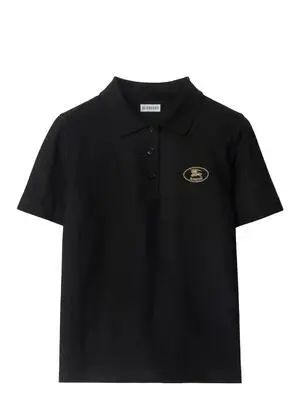 Burberry Cotton Polo Shirt - Black